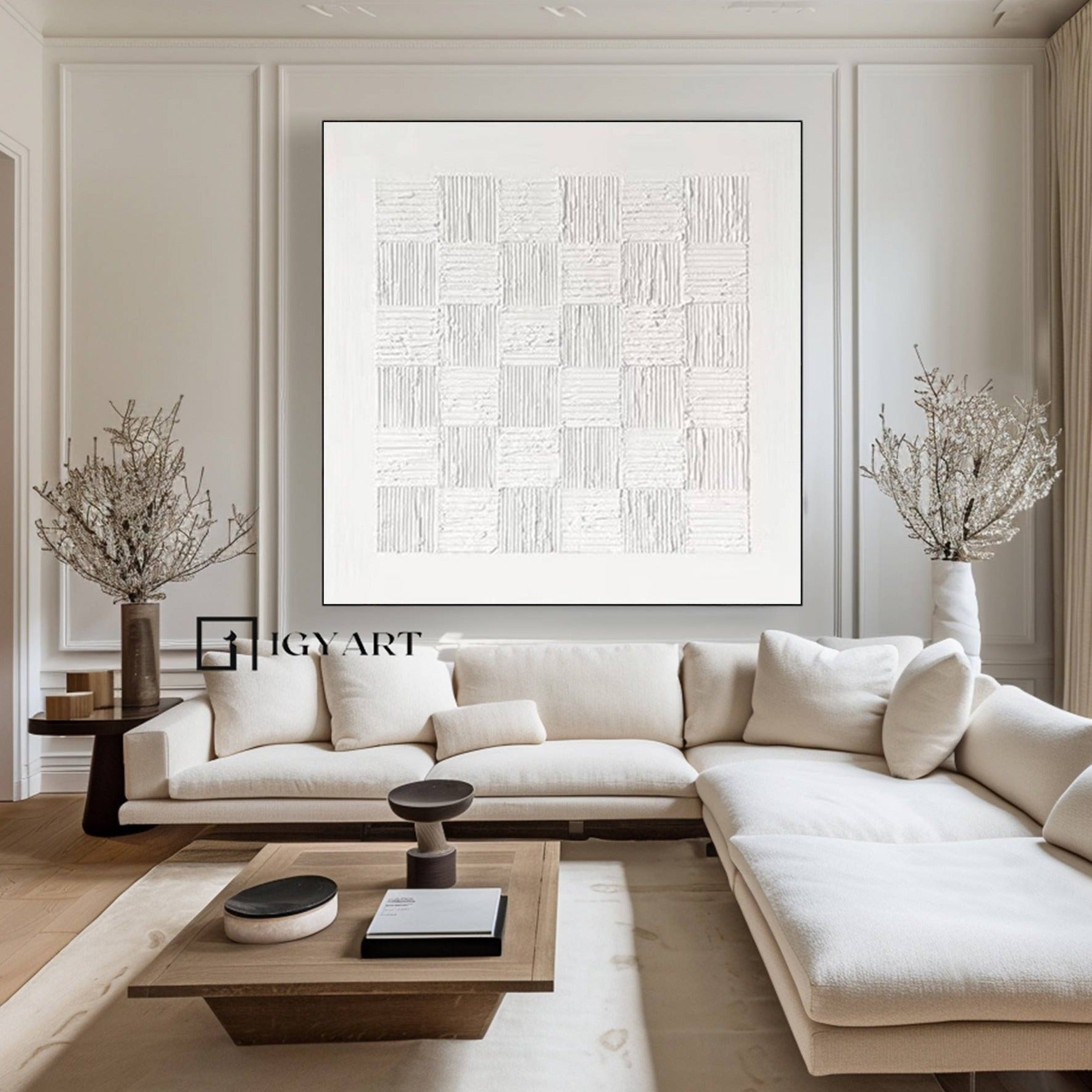 white plaster art plaster art on canvas white minimalist painting white abstract painting large ...