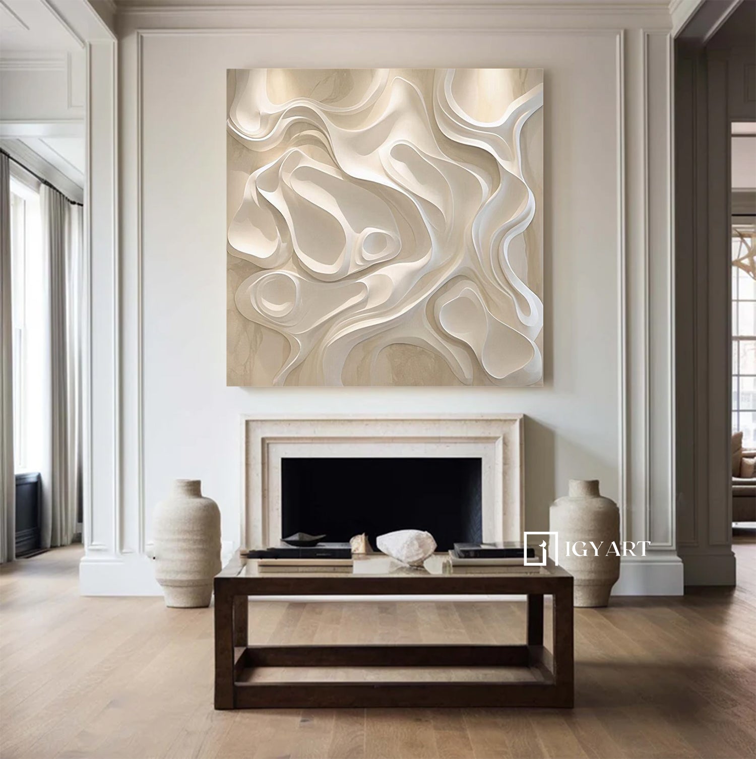 Sculptured art Painting Art sculpture Textured Wall Decor Abstract 3D ...