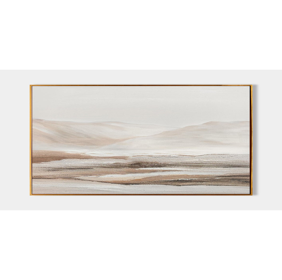 Beige landscape abstract art Beige abstract painting brown and Beige ...